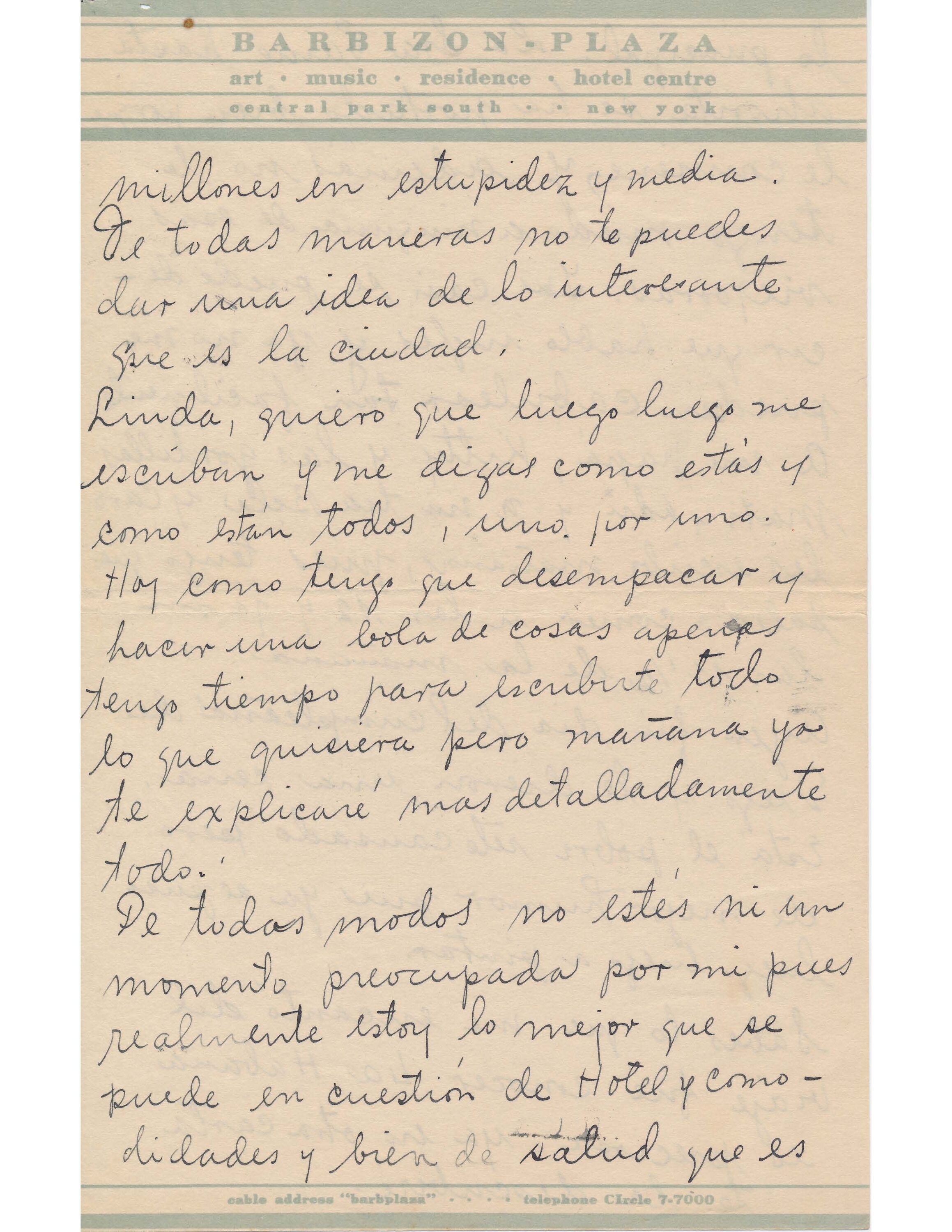 Letter from Frida Kahlo to Matilde Calderon de Kahlo, Nov 14, 1931 ...