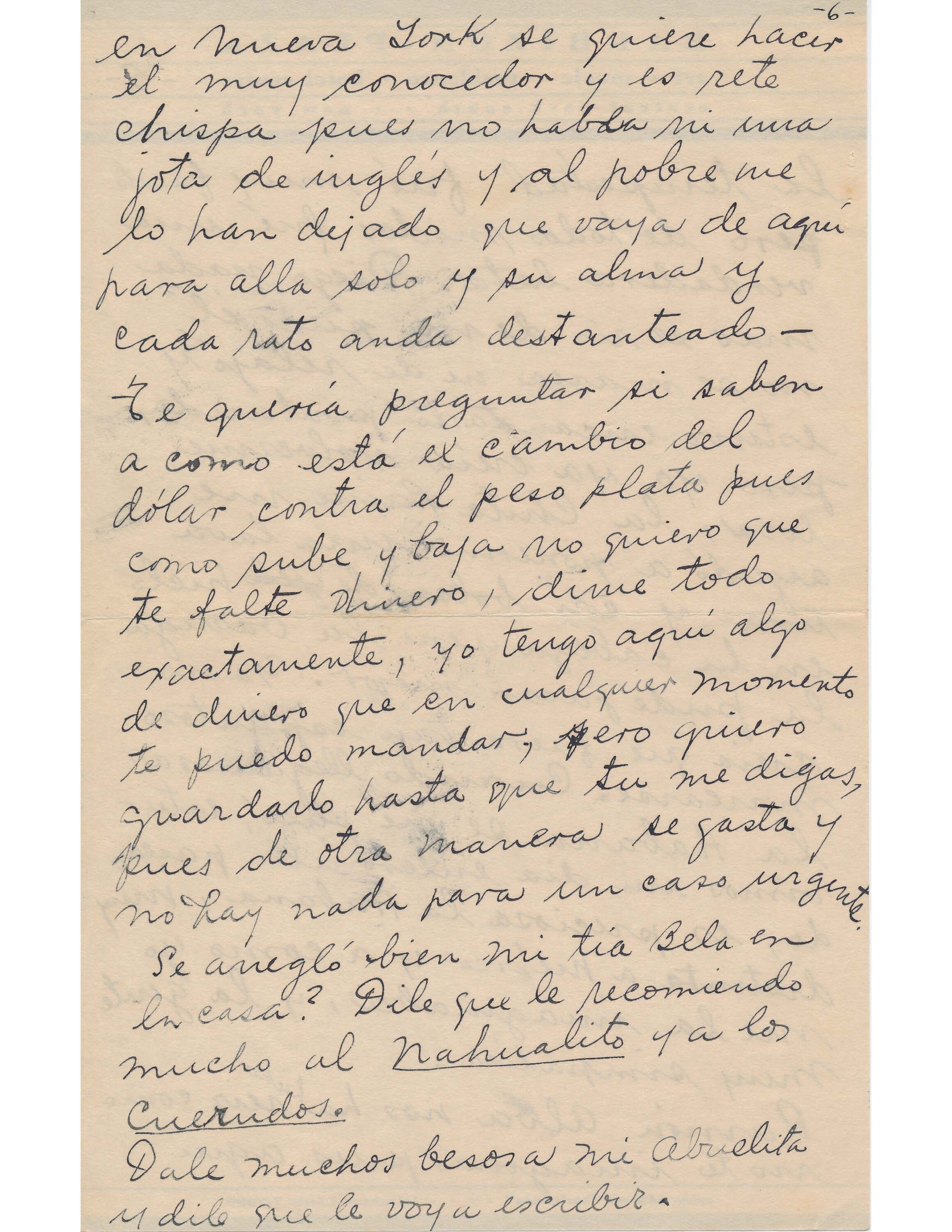 Letter from Frida Kahlo to Matilde Calderon de Kahlo, Nov 16, 1931 ...