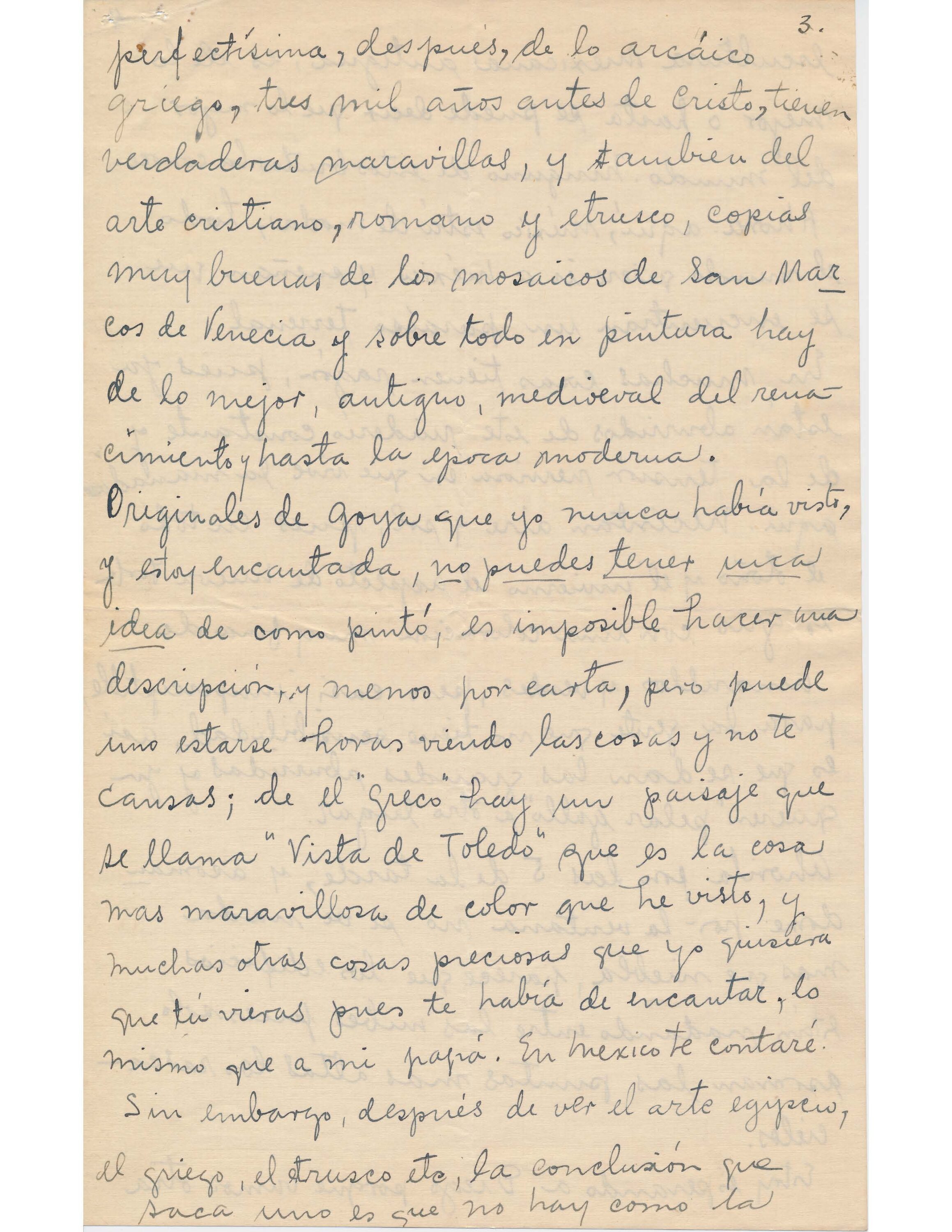 Letter from Frida Kahlo to Matilde Calderon de Kahlo, Nov 20, 1931 ...