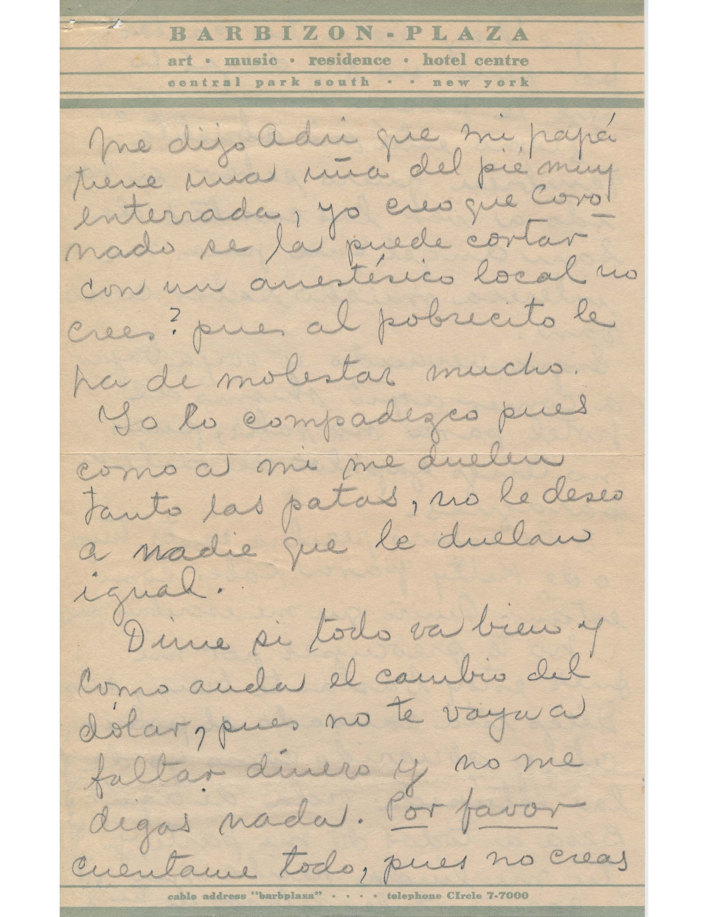 Letter from Frida Kahlo to Matilde Calderon de Kahlo, Nov 27, 1931 ...