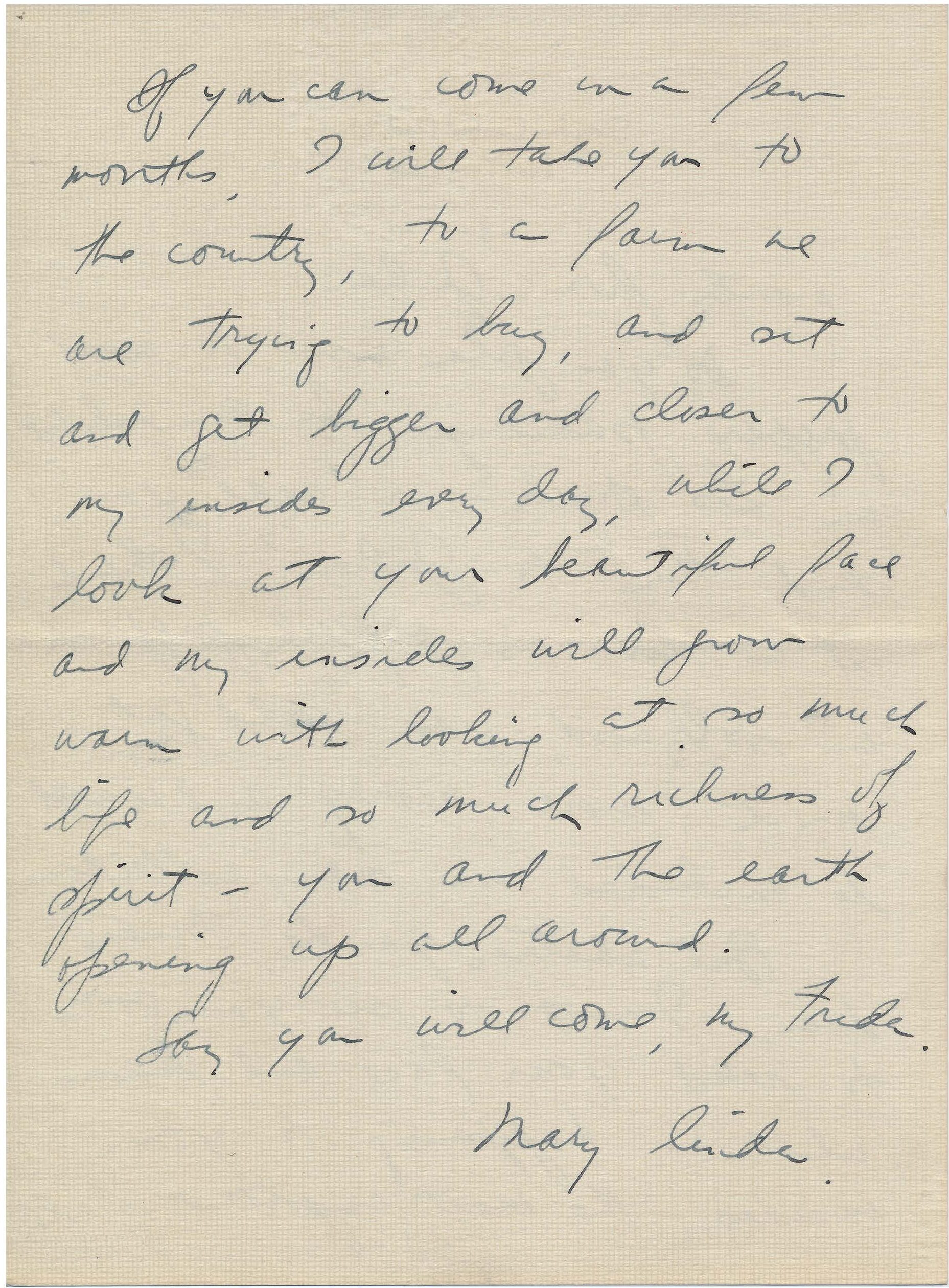 Letter from Mary Sklar to Frida Kahlo, no date | National Museum of ...